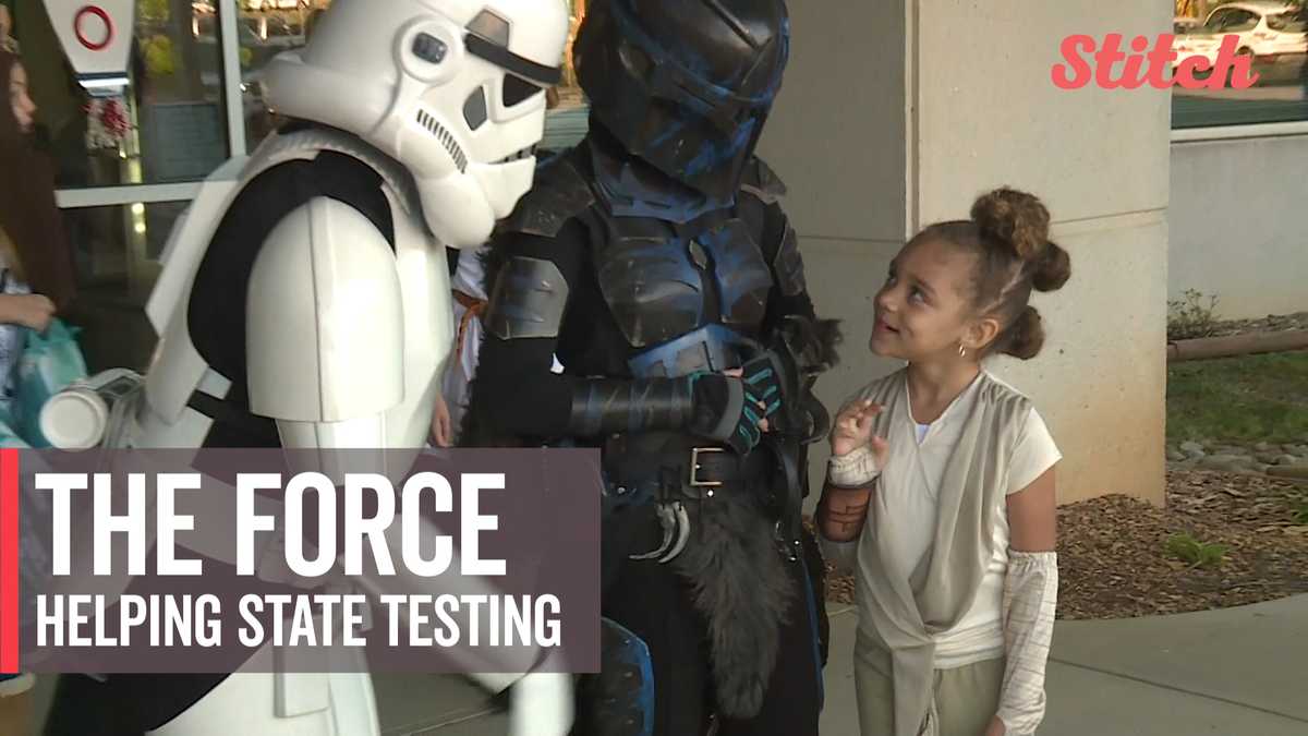 School uses 'Star Wars' to help students relax before test