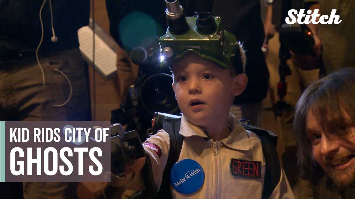 Boy, 5, gets wish of a lifetime, becomes Ghostbuster for a day
