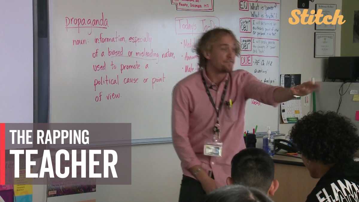 'Encouragement': Teacher raps for students to help inspire them