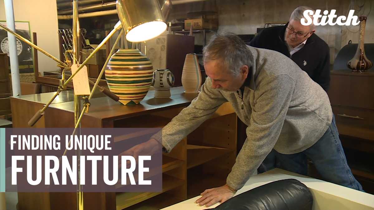 1950s-style furniture featured in this underground store