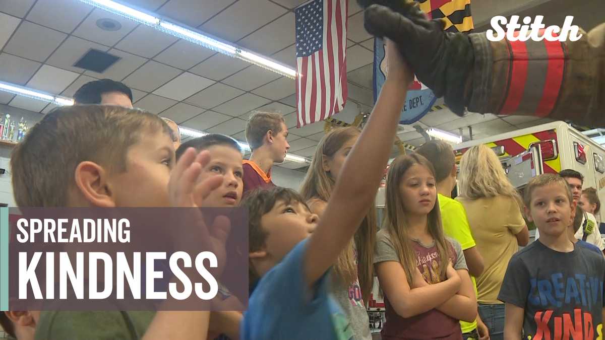 'Best thing to do': Kids show acts of kindness to volunteer ...