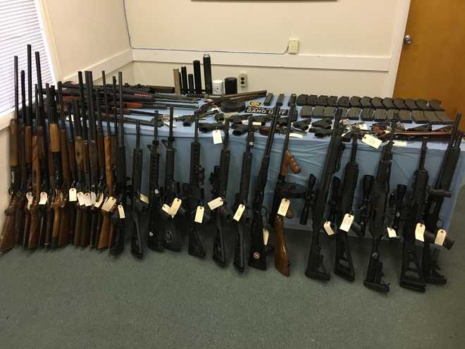 ‘Enormous amount of firepower’ found in Shirley residence, DA says