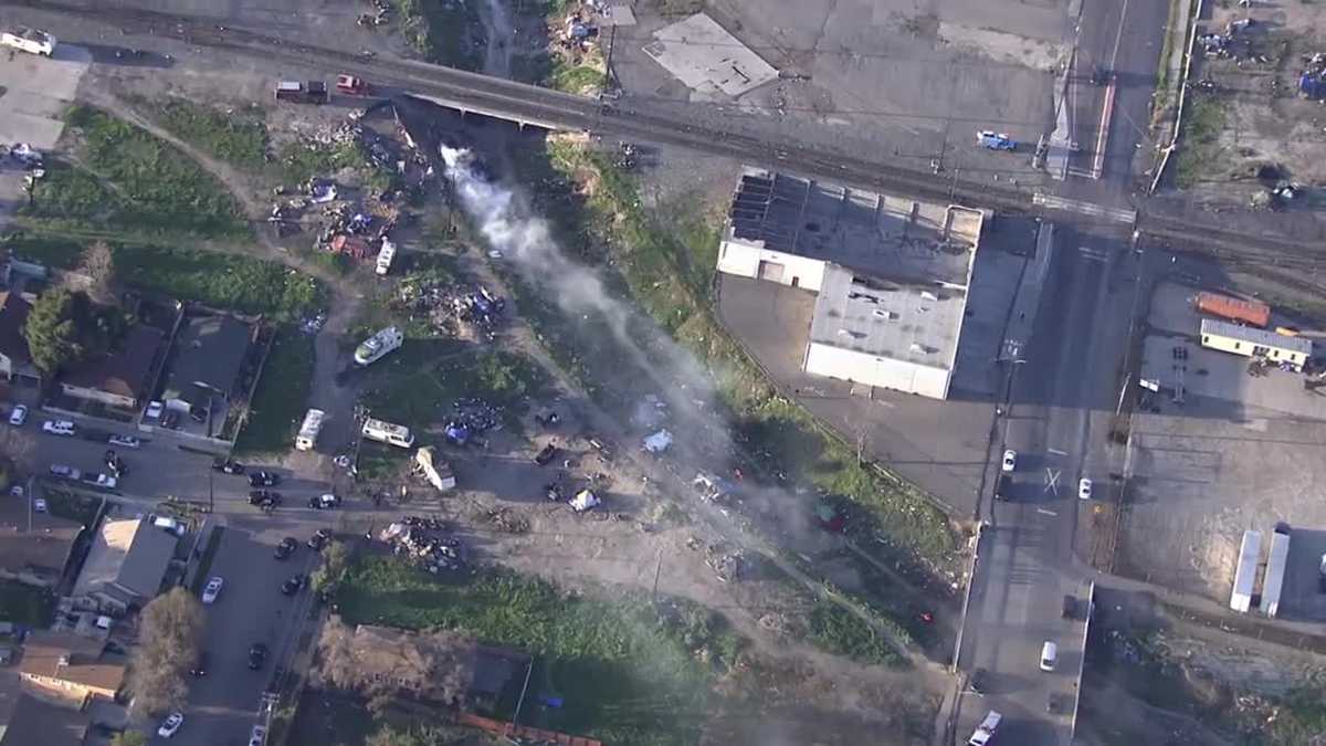 Crews Battle Fire In Stockton