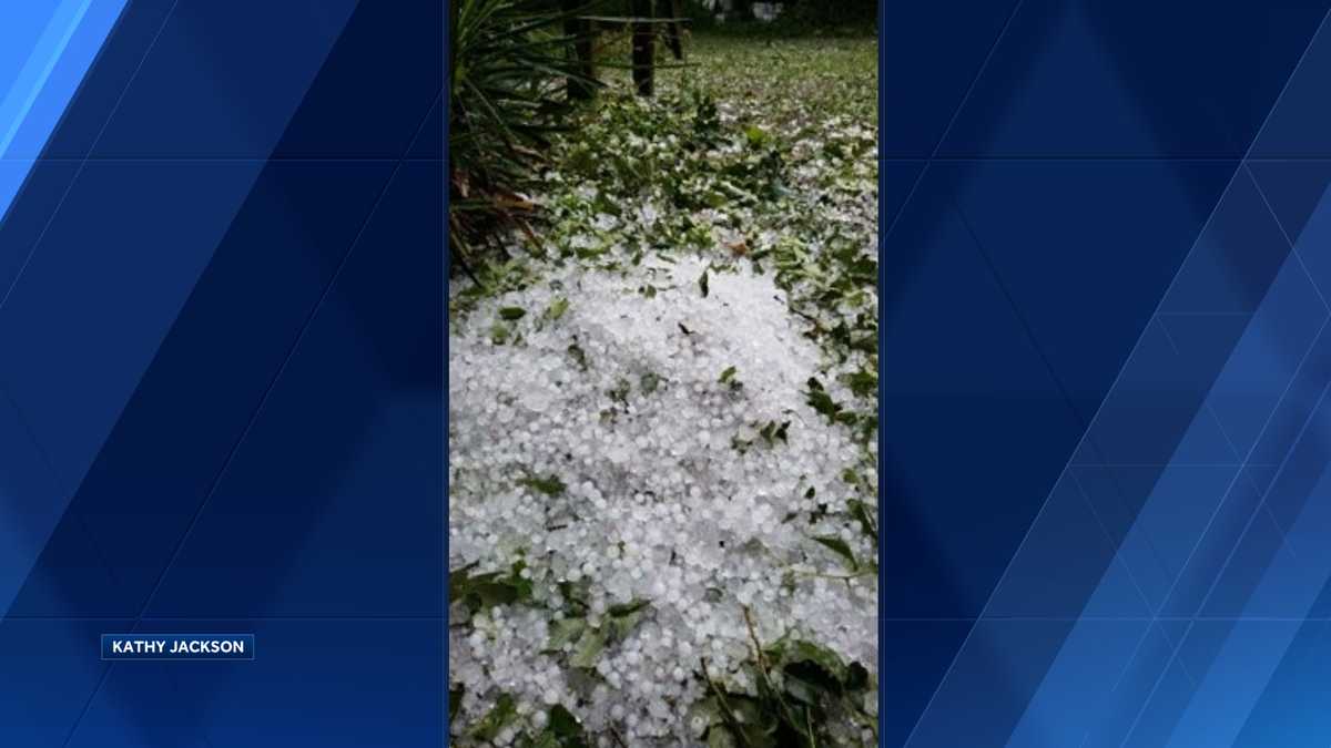 GALLERY: Hail falls across the Triad Friday, storm brings down trees