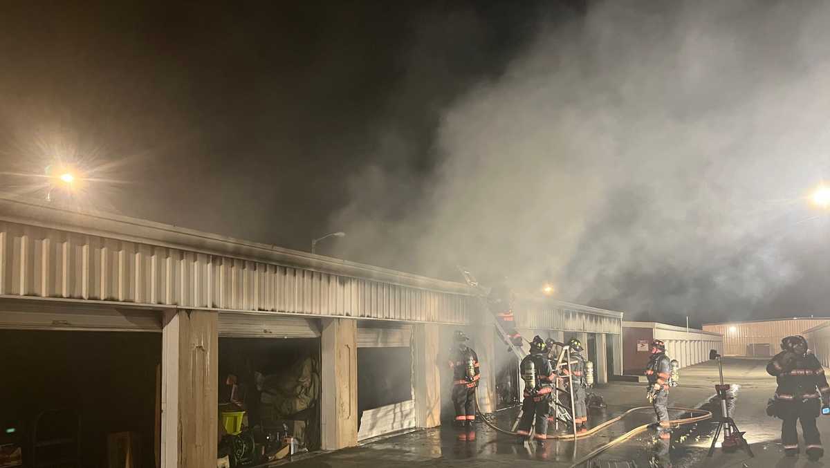 Highview neighborhood storage facility fire damages around 40 units