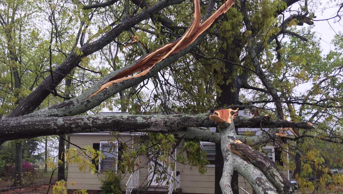 Pictures: Damage left behind after Monday storms