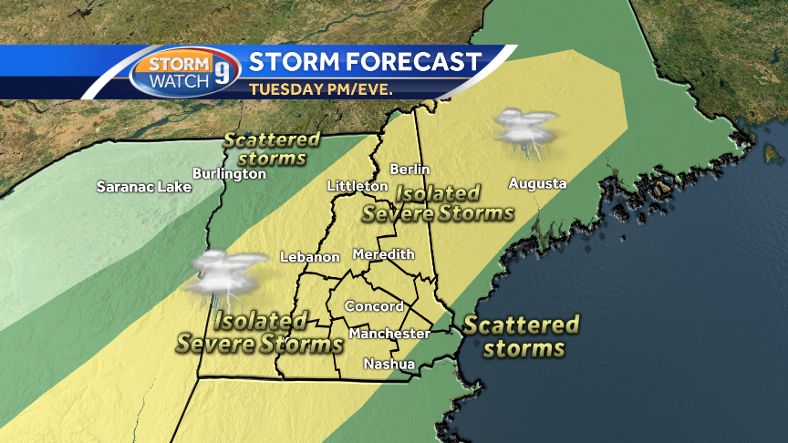 Severe storms likely Tuesday in NH; Hurricane Irma strengthens again