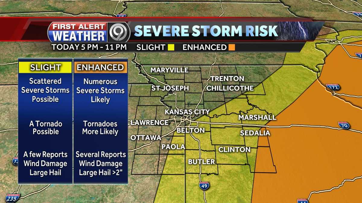Stormy weather possible Tuesday evening after warm day