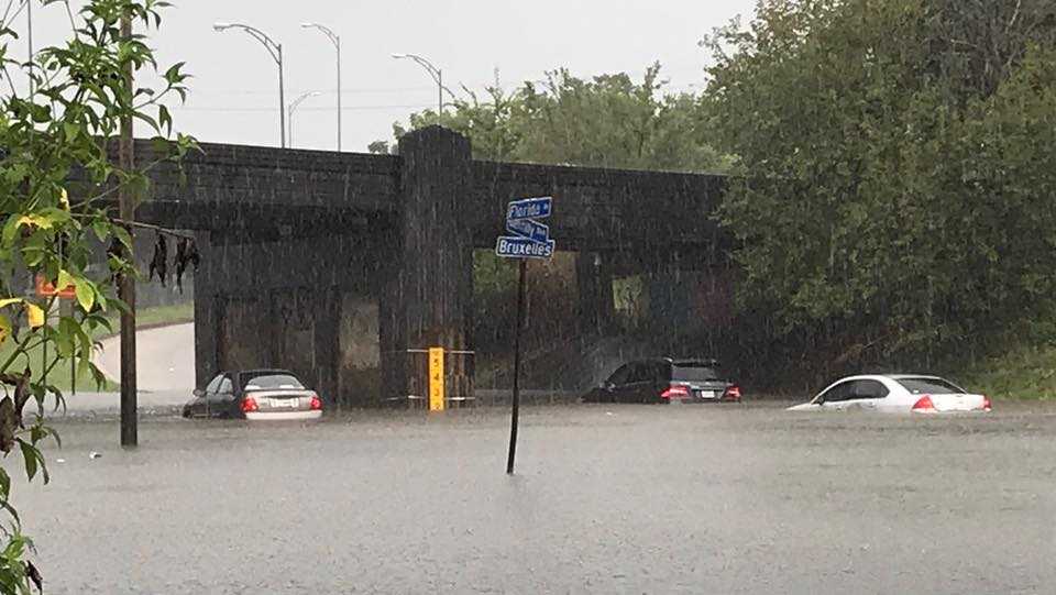 Storms Cause Street Flooding In Several New Orleans Areas