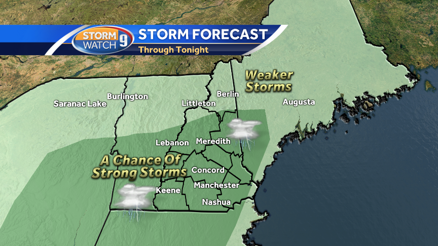Strong storms move through NH