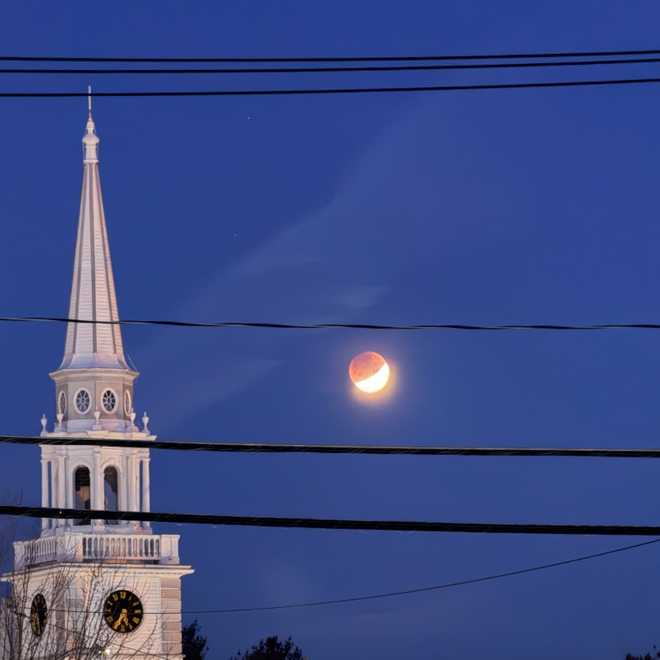 Did you see it? Rare 'selenelion' lunar eclipse seen over Mass.