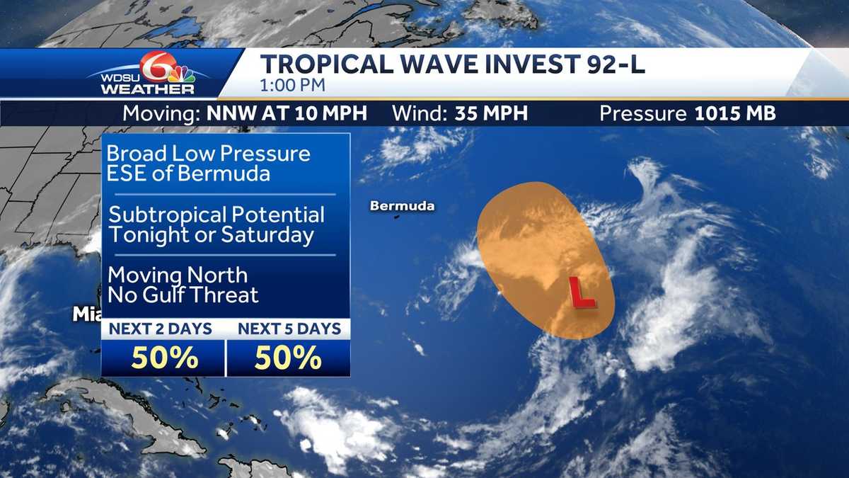 Subtropical depression could form in Atlantic; no impacts to Gulf Coast