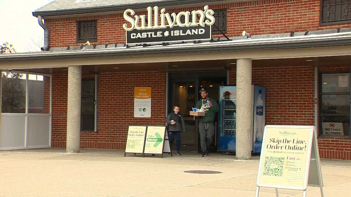 Sullivan's Castle Island reopens for 2023 on cold, blustery day