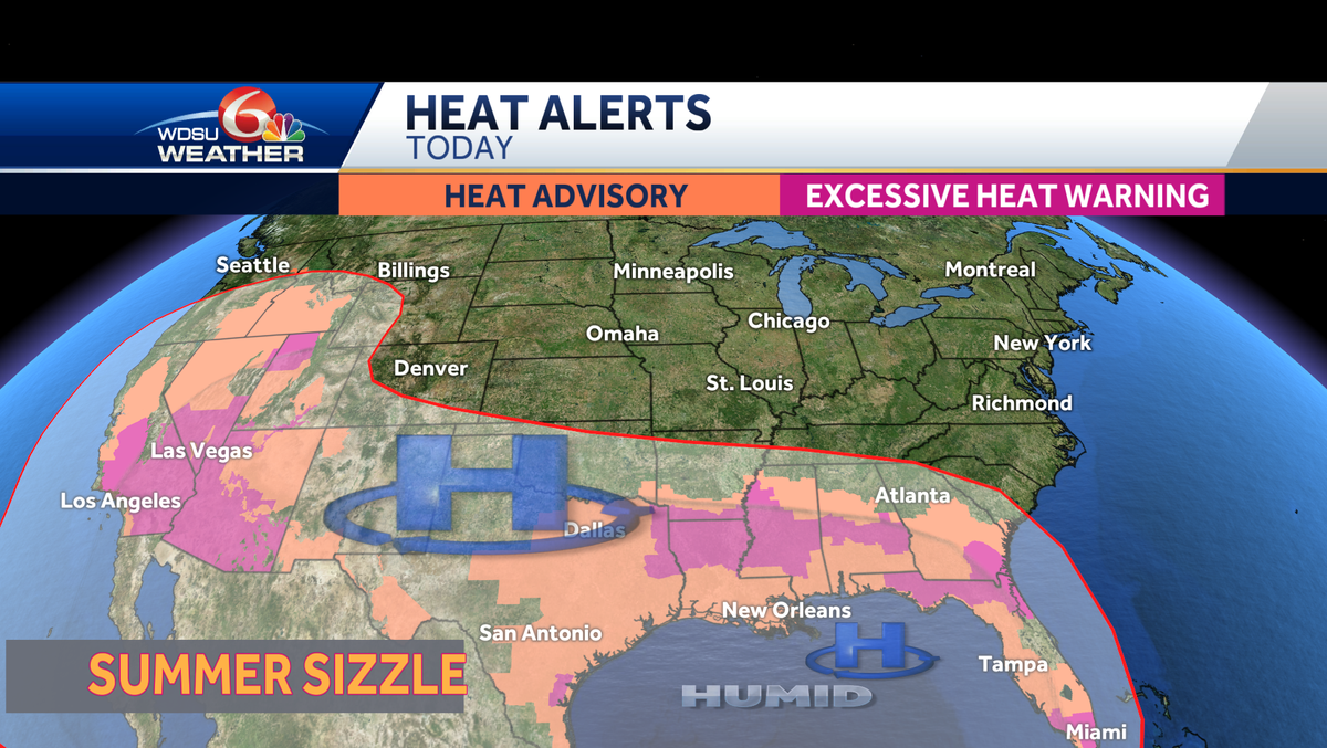 Very Hot and Humid Conditions Continue
