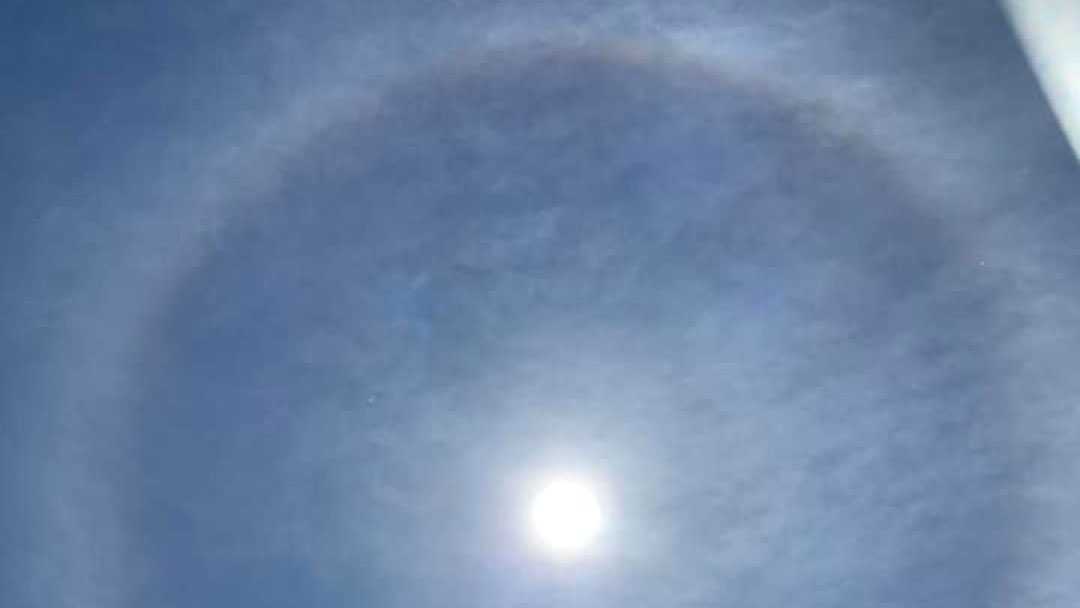 Much of Massachusetts sees rainbow around sun on Mother's Day