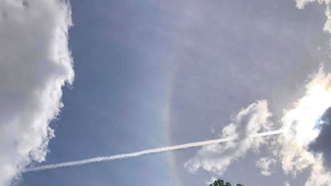 Much of Massachusetts sees rainbow around sun on Mother's Day