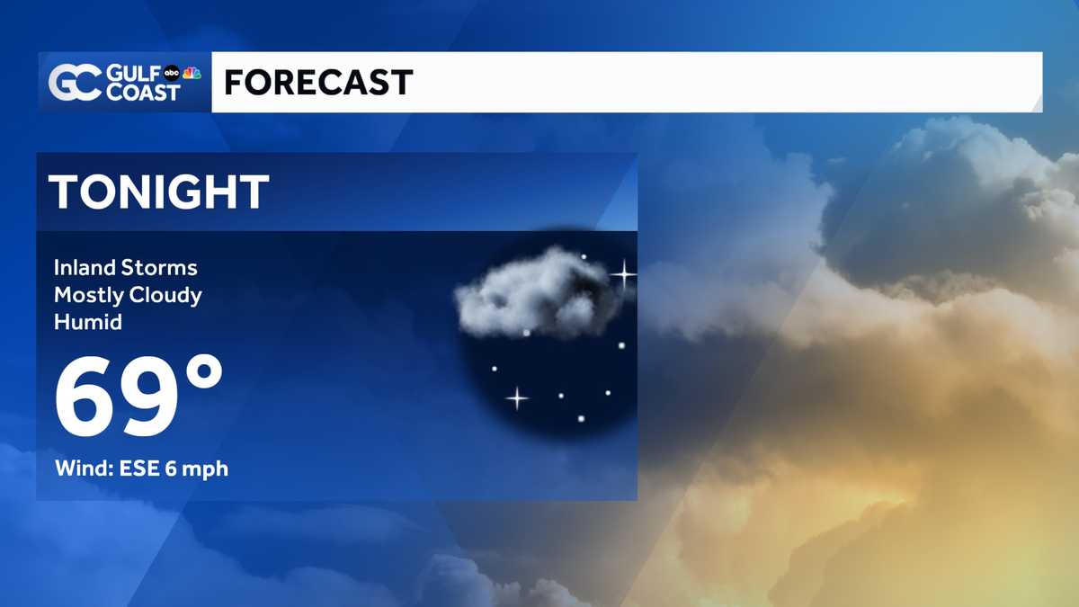 Forecast: Tracking inland storms Sunday evening