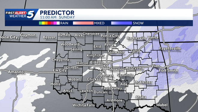 Oklahoma Winter Storm: Heavier snow expected Saturday