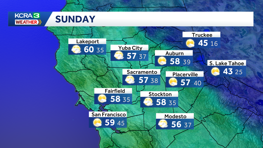 NorCal forecast: Clearing Sunday, Valley fog possible next week