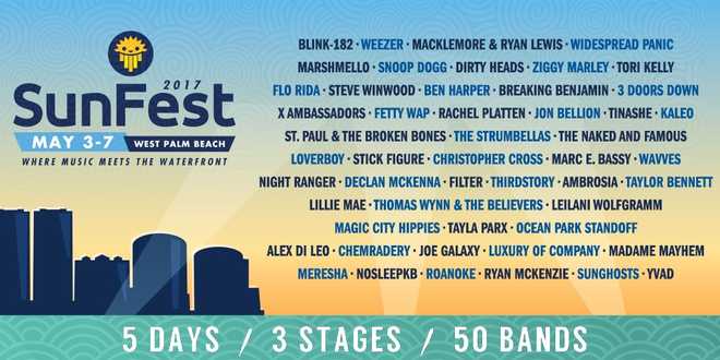 SunFest reveals 2017 lineup