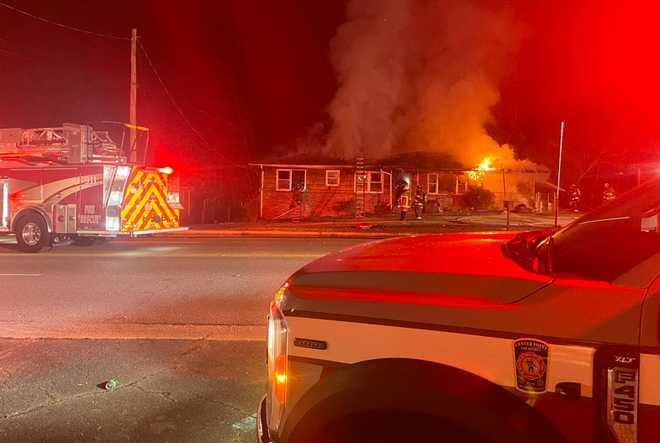 Fire crews put out early morning house fire in Center Point