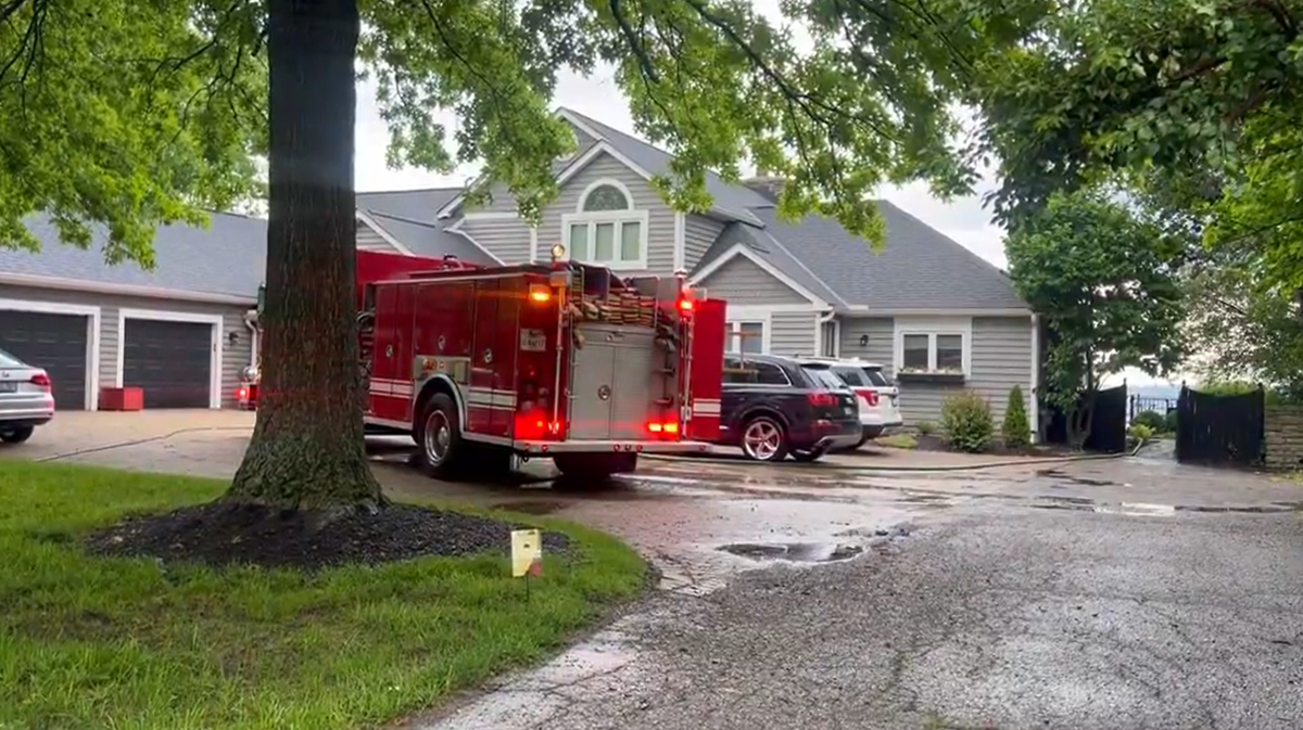 Firefighters respond after lightning strikes house, causes fire in ...