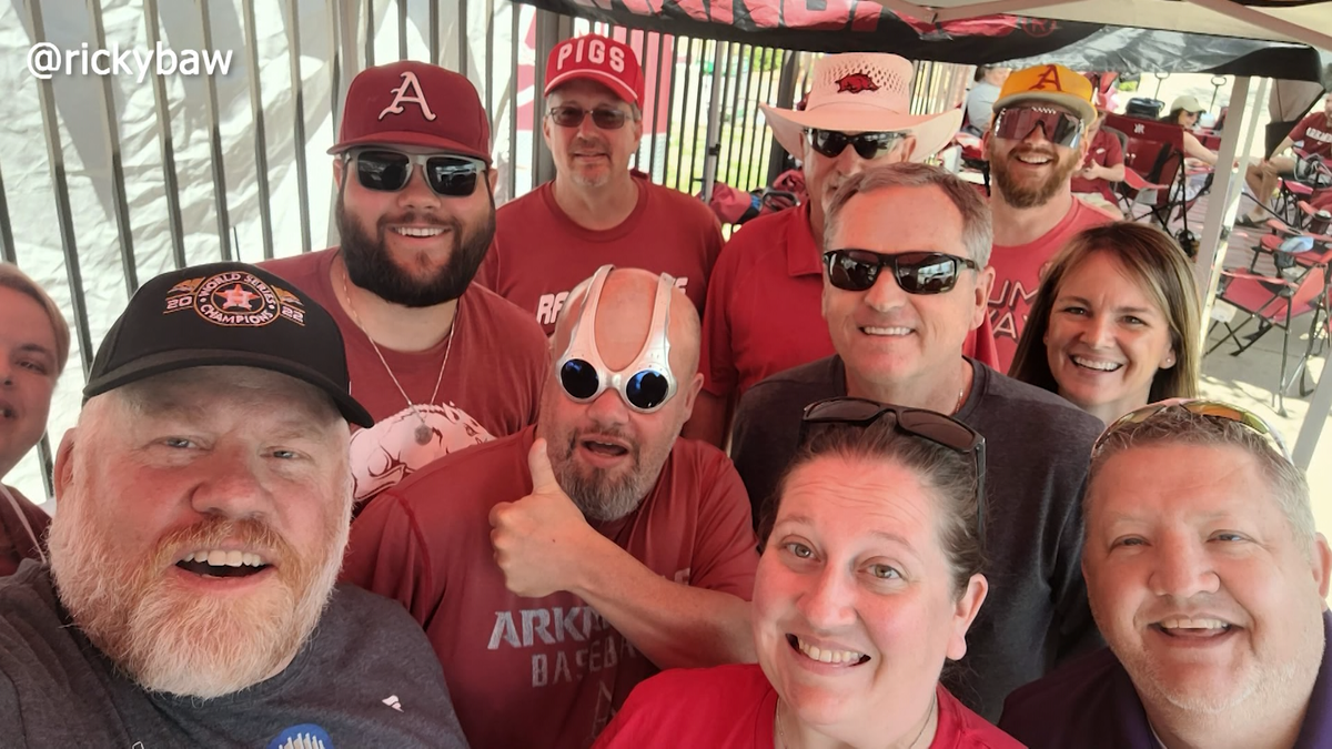 Rick Bawiec is an Arkansas Razorbacks "super fan"