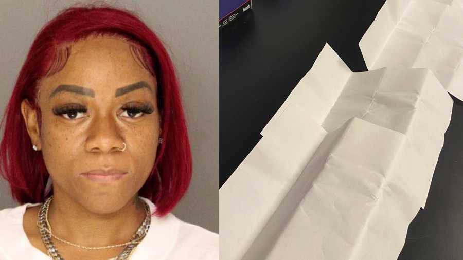 PA woman accused of hiding suspected drug-soaked papers for inmate