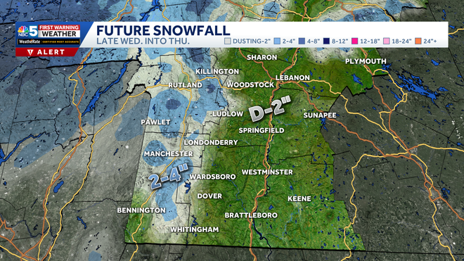 Winter storm to bring several inches of snow to Vermont, New York