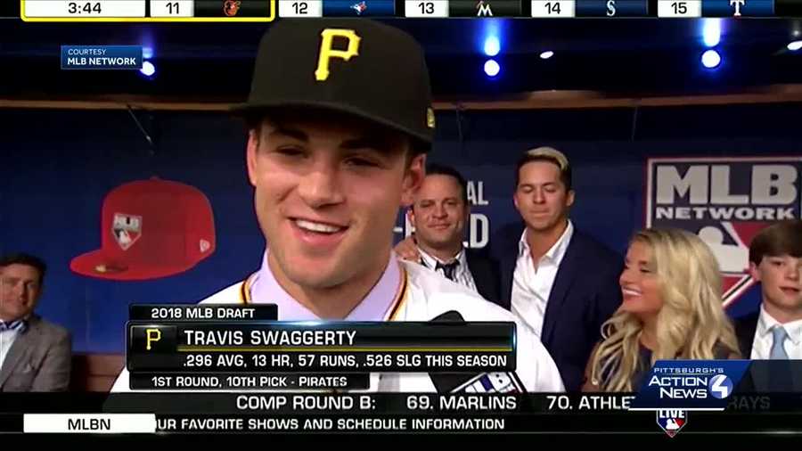 Pirates select OF Travis Swaggerty with No. 10 pick in MLB draft