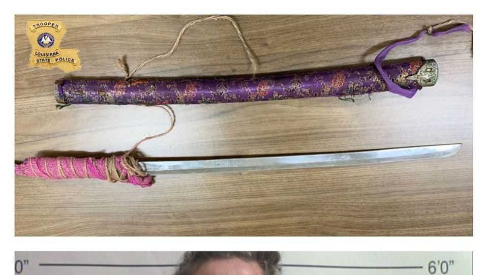 Louisiana State Police: Man brandished sword during argument