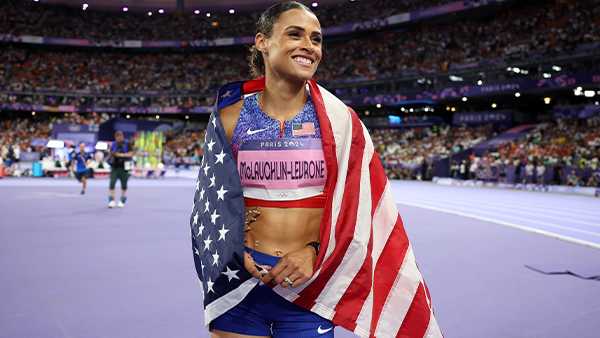 Sydney McLaughlin-Levrone takes gold in 400m hurdle, sets WR