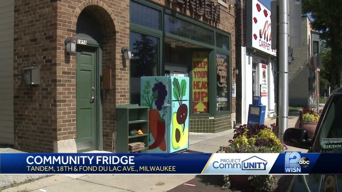 Community fridge provides free food outside restaurant that's only goal ...