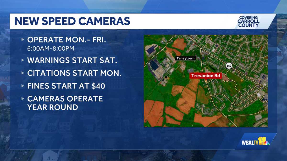New speed cameras to go live in Taneytown