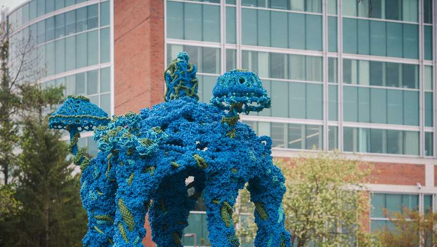 "Whimsical" sculpture installed on USM campus in Portland