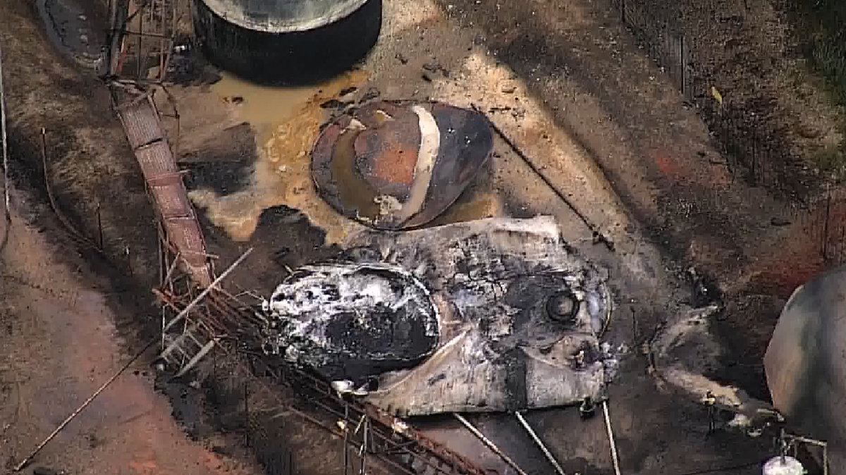 Lightning sparks tank battery explosion in Oklahoma City metro