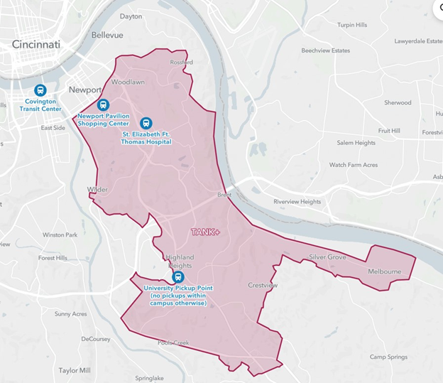 TANK announces new on-demand service to connect Northern Kentucky residents