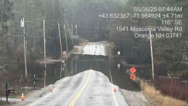 New Hampshire flooding: Section of Route 4 back open