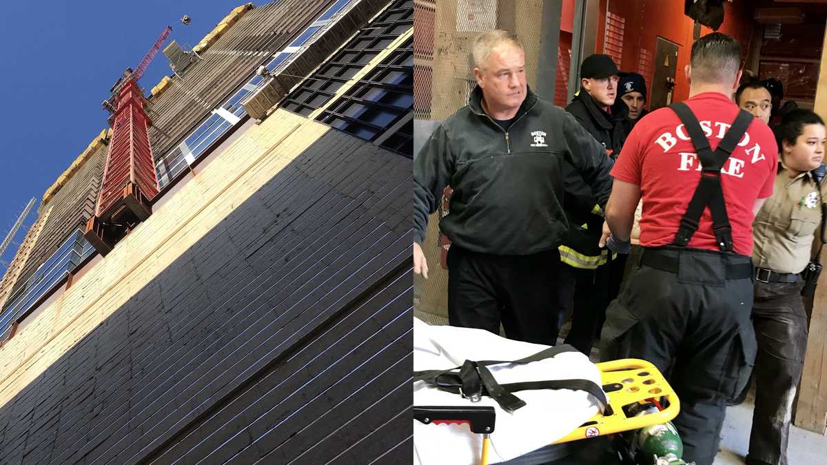 Boston construction worker falls approximately 30 feet