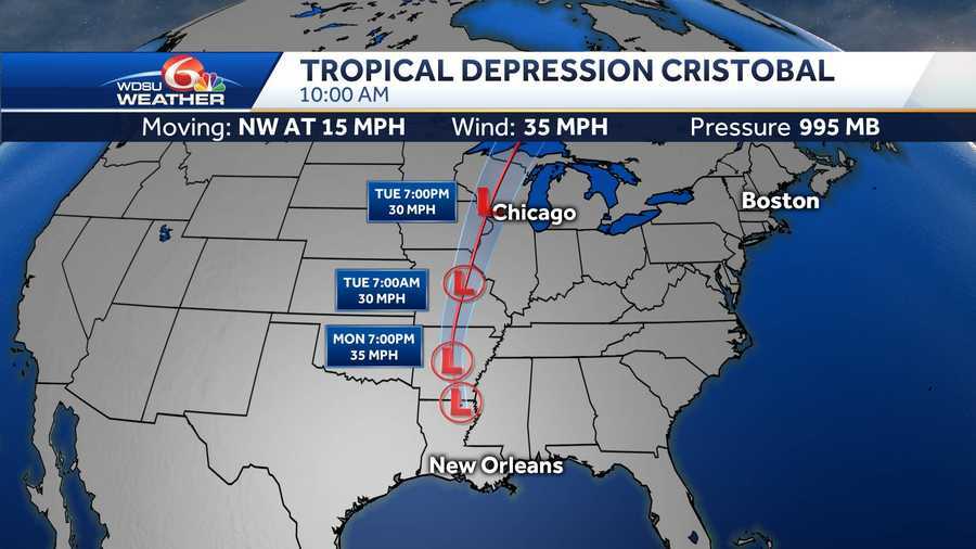 Tracking Cristobal: Storm moves out of area, impacts still possible