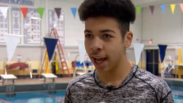 High school student saves competitor drowning at swim meet High school student saves competitor drowning at swim meet