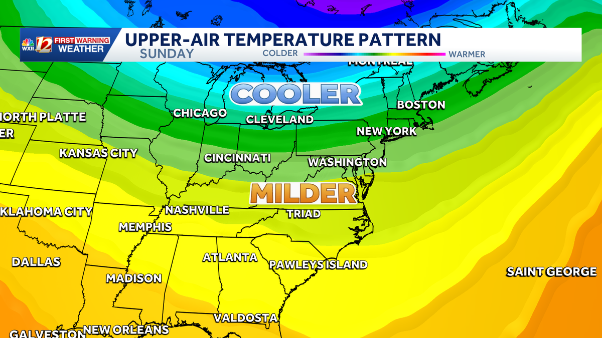 A gloomy Friday in North Carolina, warmer weekend ahead