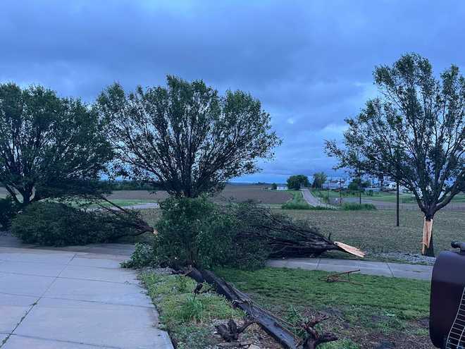 Photos, videos: Nebraska, Iowa see hail from severe storms Friday
