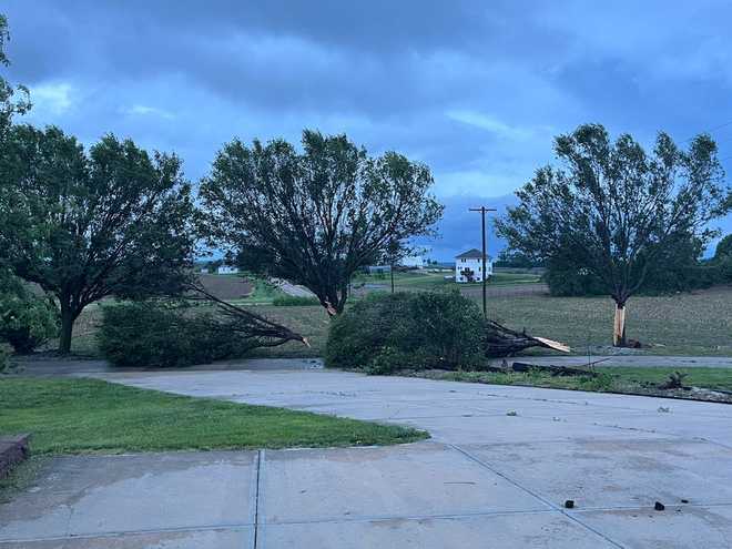 Photos, videos: Nebraska, Iowa see hail from severe storms Friday