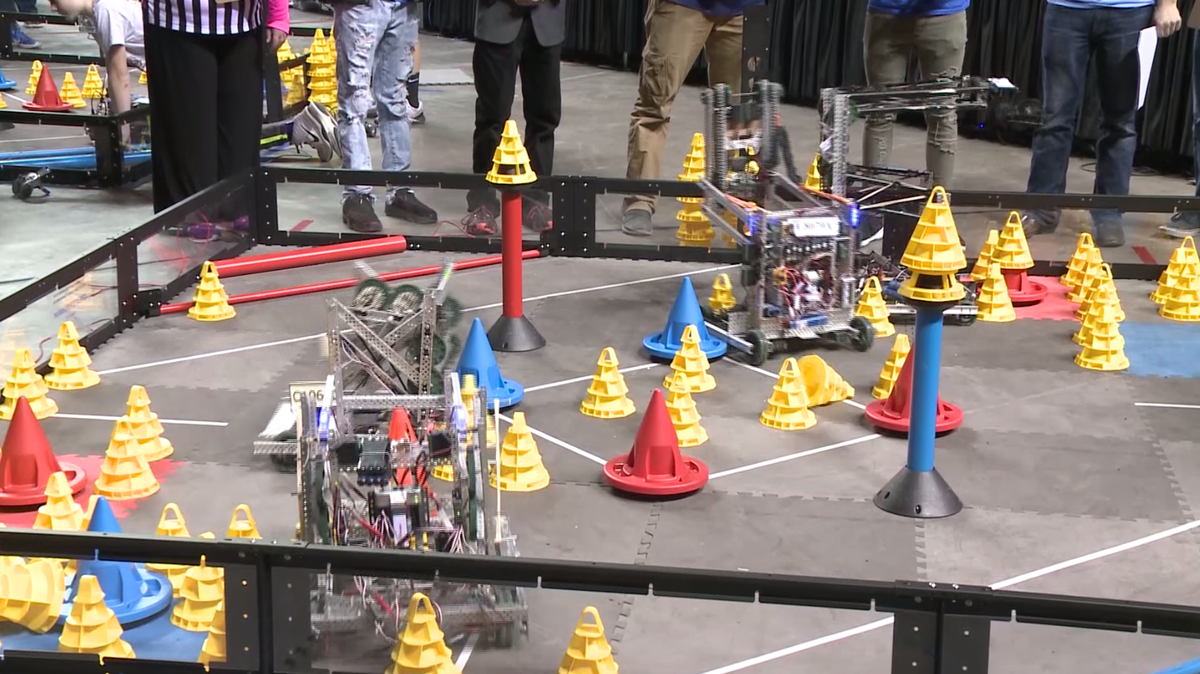 Students wire up for annual robotics competition