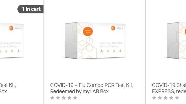 Big box stores selling at-home COVID-19 tests