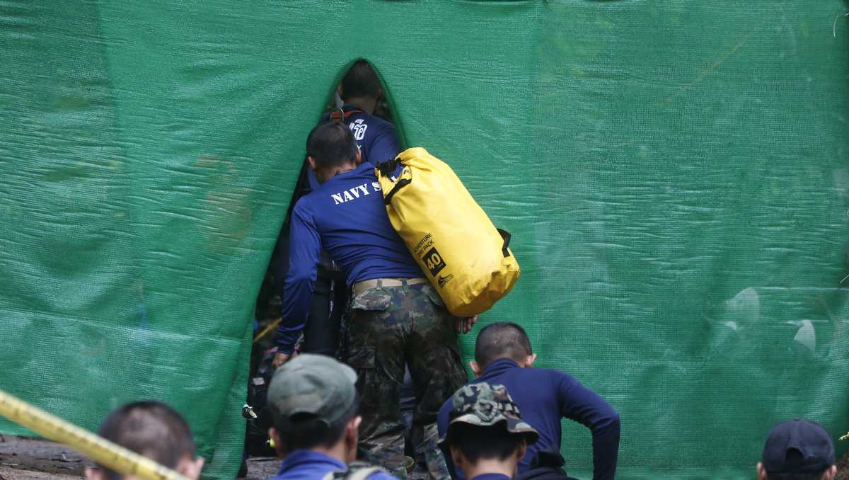 First boys rescued from flooded Thai cave; operation continues to save ...