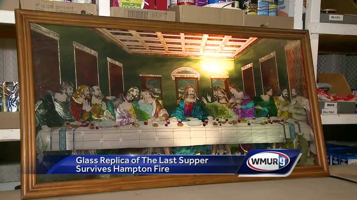 Glass replica of 'The Last Supper' survives soup kitchen fire
