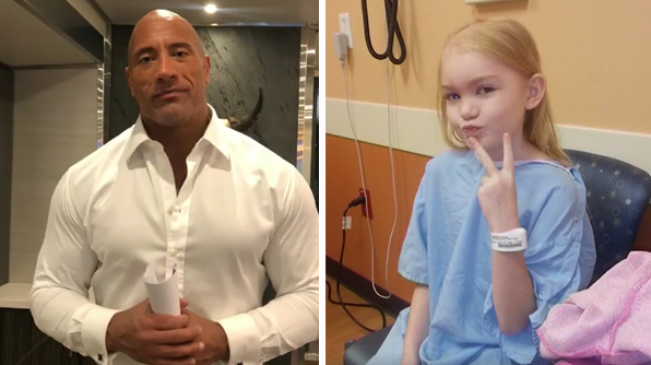 Dwayne 'The Rock' Johnson gives shout-out to Hamilton girl battling ...