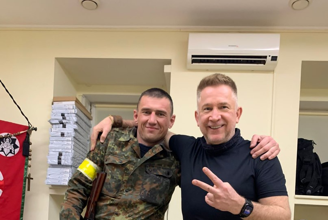 After joining a civilian battalion, Thomas Knapp leaves Ukraine